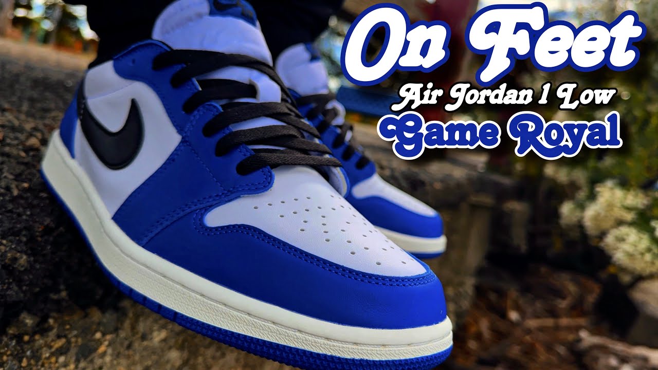 Air Jordan 1 Low Game Royal - On Feet “Early Look” - YouTube