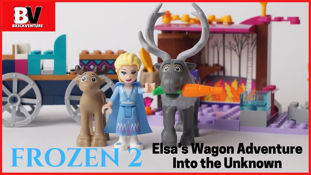 Frozen 2 Into the Unknown Elsa's Wagon Adventure Sven Baby Reindeer ...