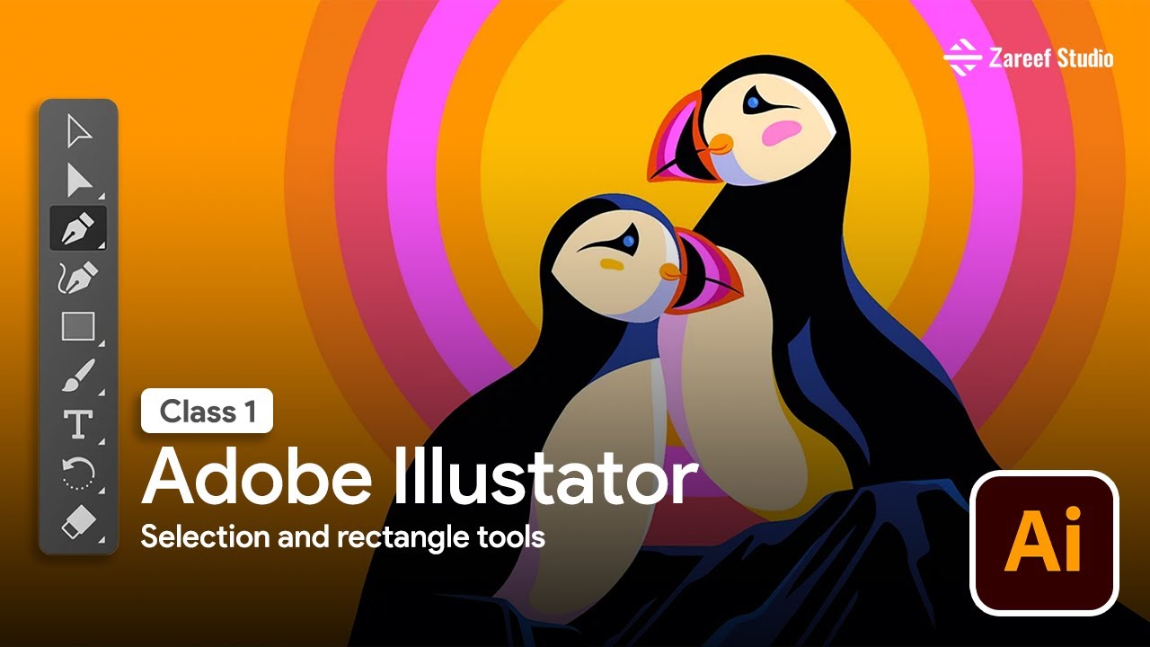 Illustrator Class 1 Selection And Rectangle Tool Urdu Hindi Zareef Studio 1080p YouTube Illustrator Class 1 Selection And Rectangle Tool Urdu Hindi Zareef Studio 1080p YouTube