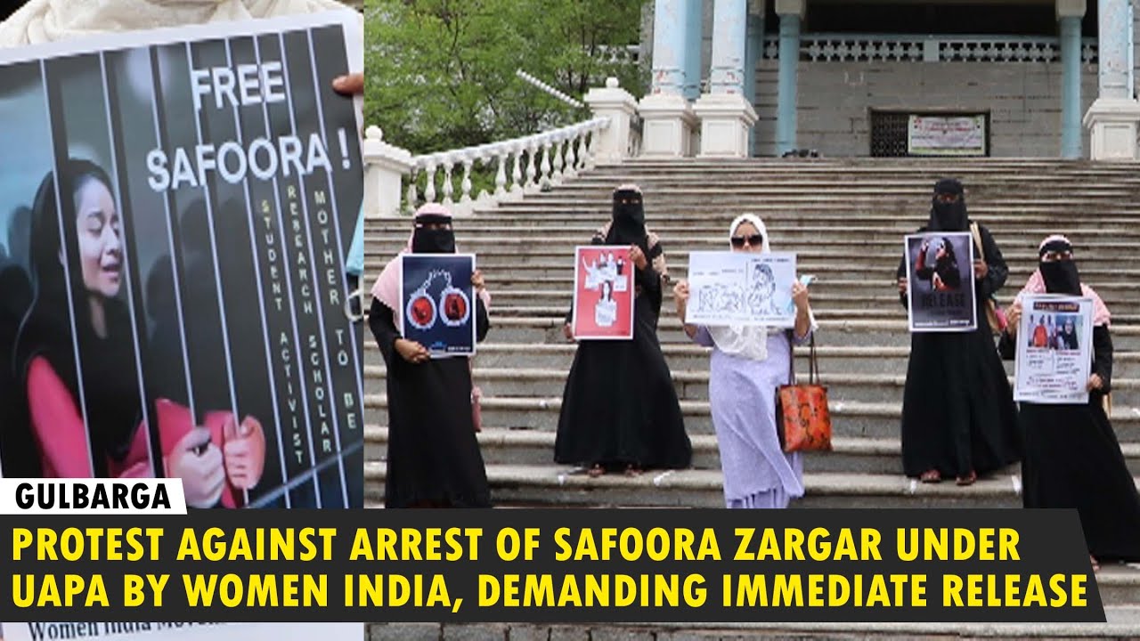 GLB PROTEST AGAINST ARREST OF SAFOORA ZARGAR UNDER UAPA BY WOMEN INDIA ...