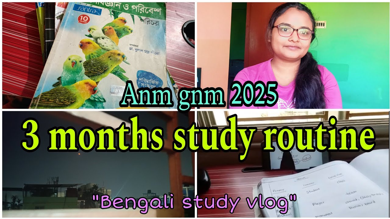 3 months study routine/strategy for Anm Gnm exam 📚#study - YouTube