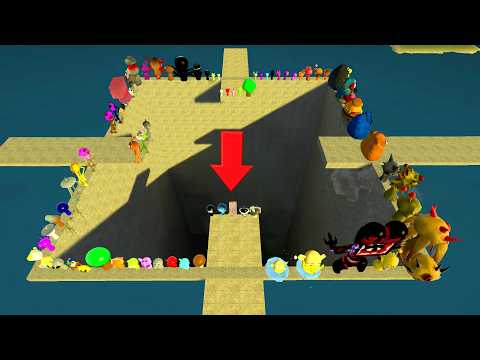 SPARTAN KICKING ALL SPRUNKI CHARACTERS IN THE GM HOLE - in Garry's Mod