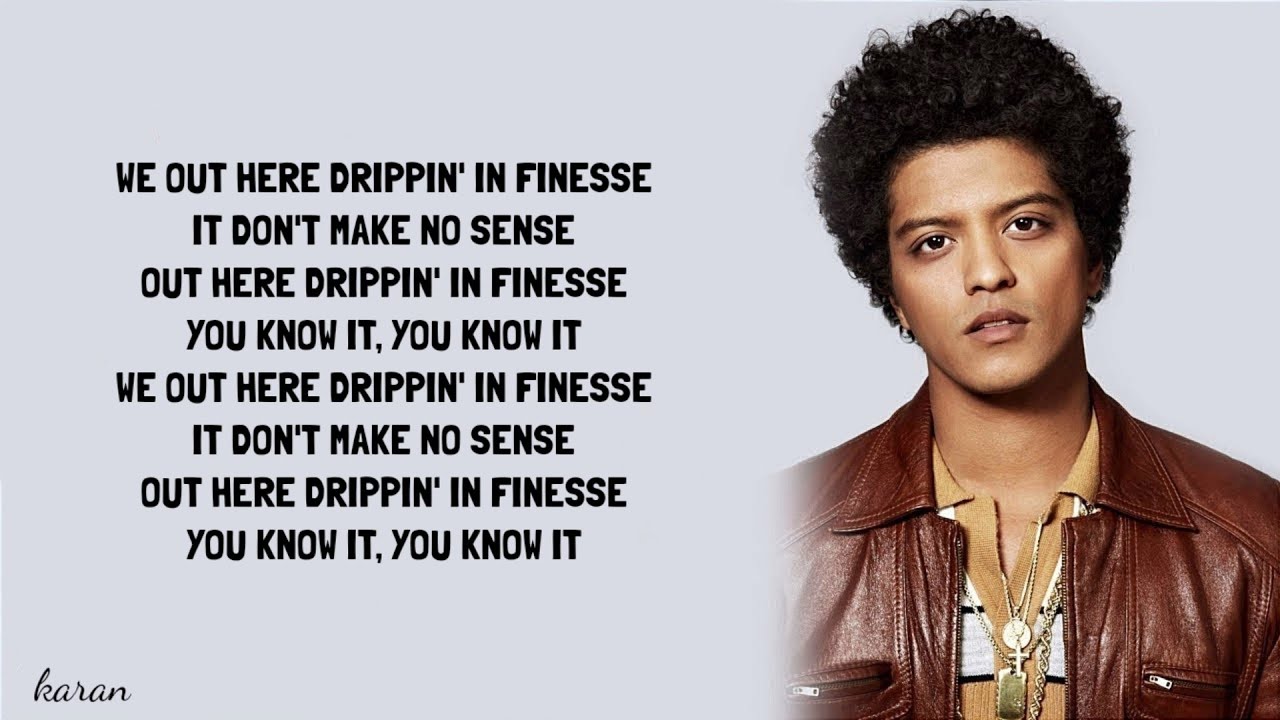 Bruno Mars - Finesse (Lyrics) #brunomars #finesse #karanslyrics - YouTube