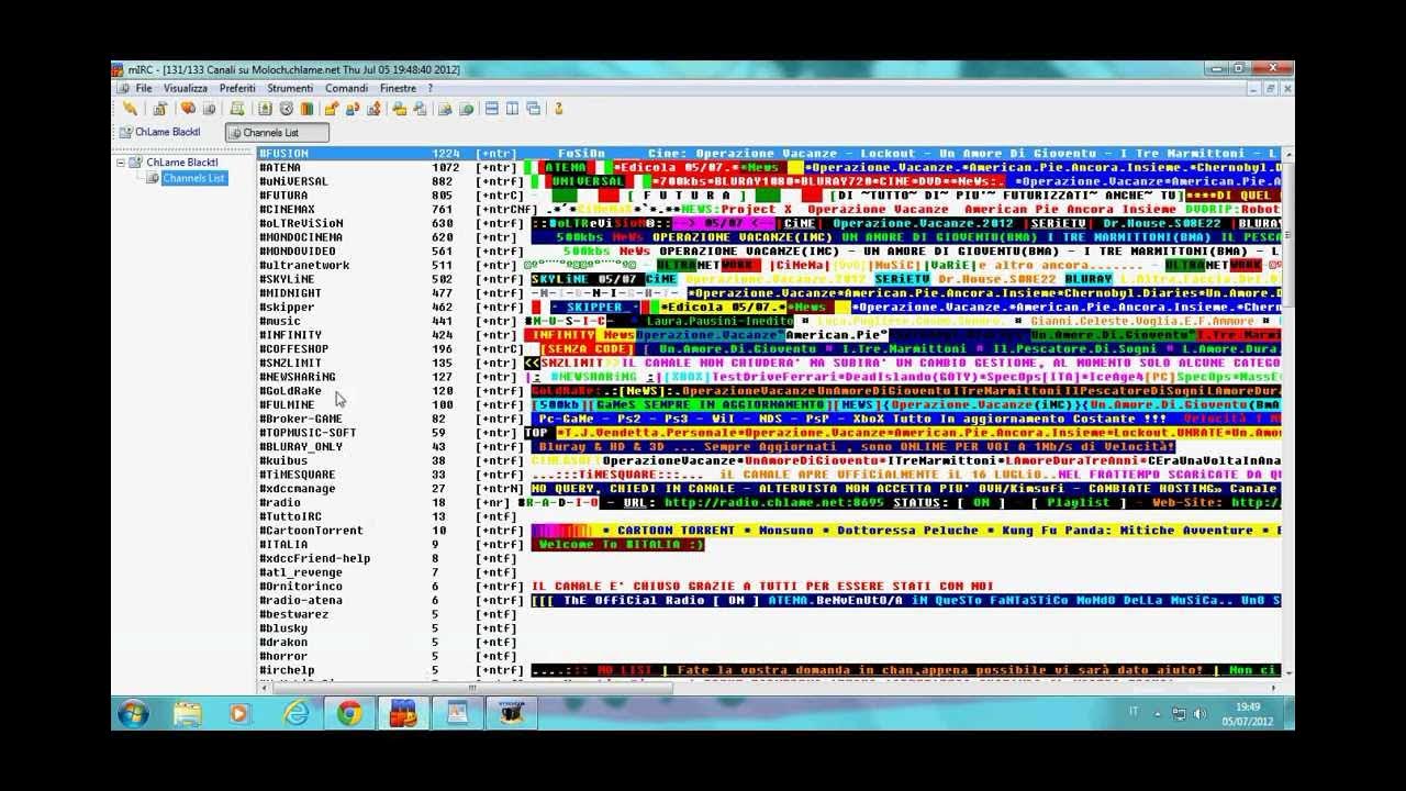 [mIRC][TUTORIAL] SCARICARE SU IRC FILM - APP - ECC - YouTube