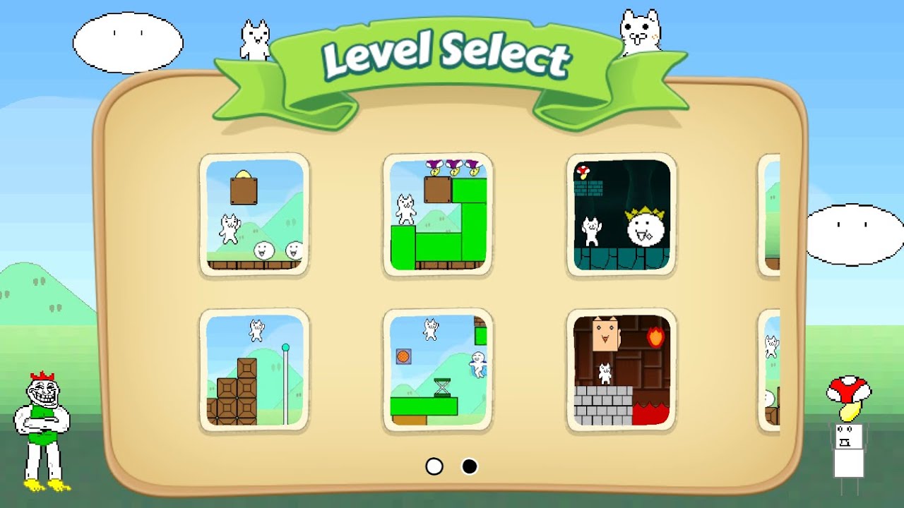 Syobon action level 1 done - YouTube