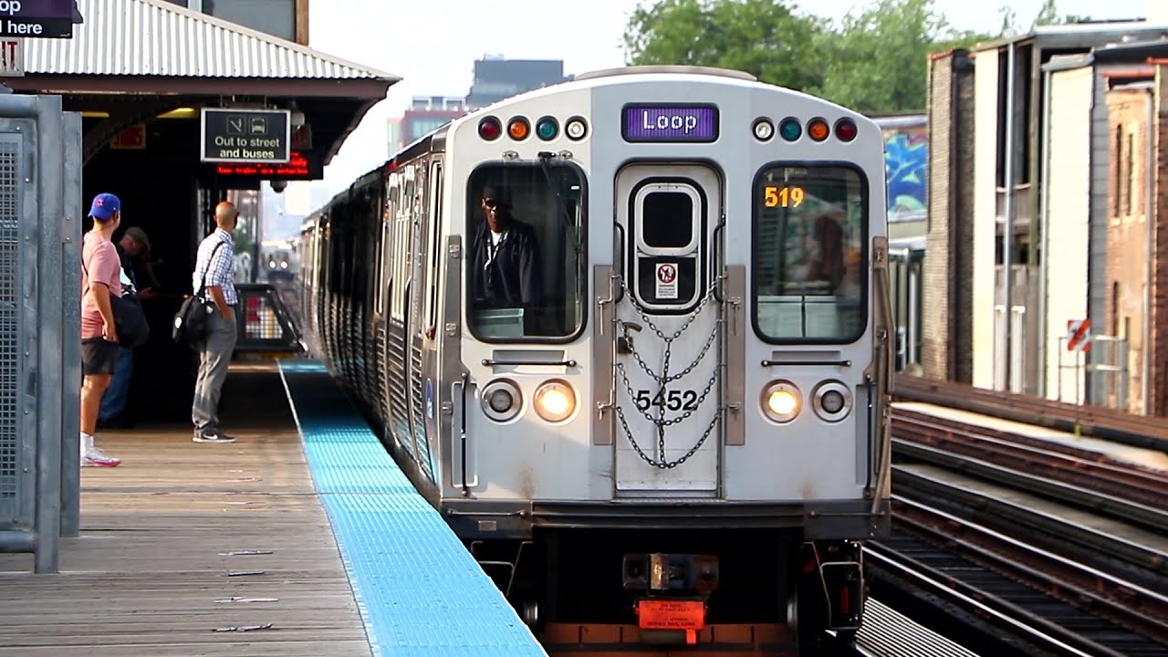 CTA "L" Train System : Chicago Loop Bound Bombardier 5000-Series Purple ...