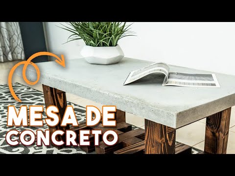 Mesa de café de concreto | DIY Fácil