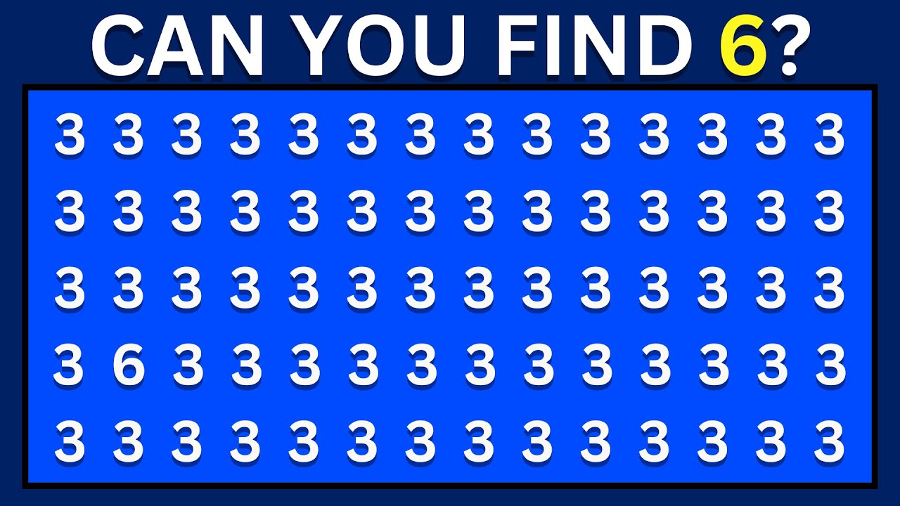 Put Your Eyes to the Test! Can You Spot the Odd Numbers? Intense Puzzle ...