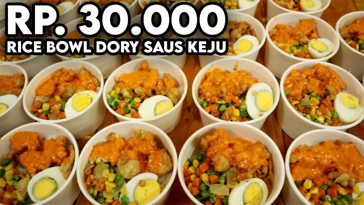 IDE USAHA !!! RICE BOWL DENGAN IKAN DORY SAUS KEJU - YouTube