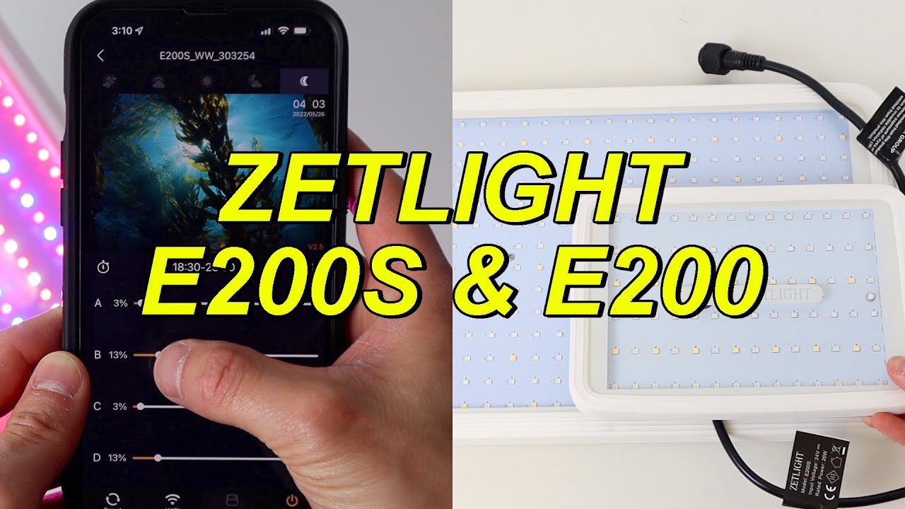 Zetlight E200S & E200 Unboxing & Horizon Aqua App Setting Up - YouTube