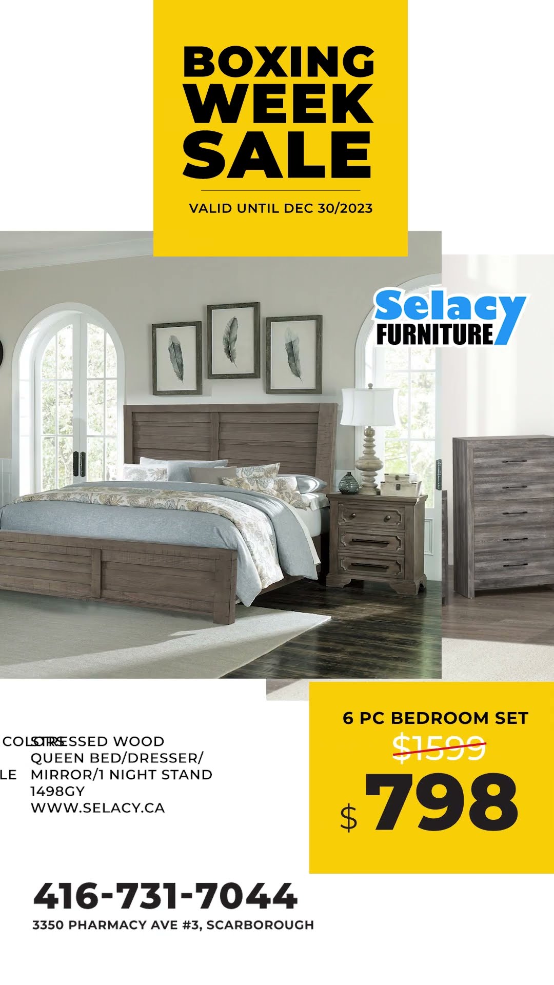 Selacy Furniture Boxing Week Furniture Mattress Sale 2023