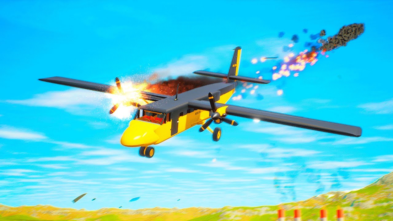ENGINE EXPLOSION vs PLANES - Airplane Crash in BRICK RIGS - YouTube