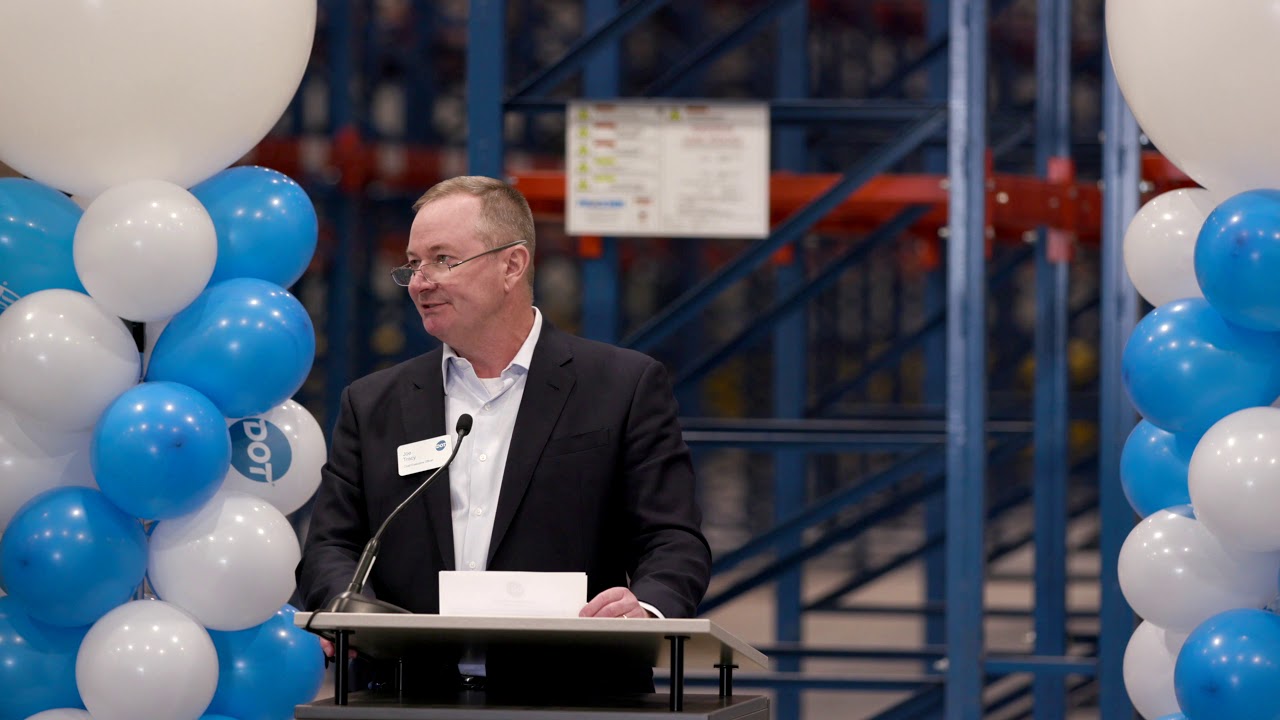 DOT Foods opens new redistribution center in Bear - YouTube