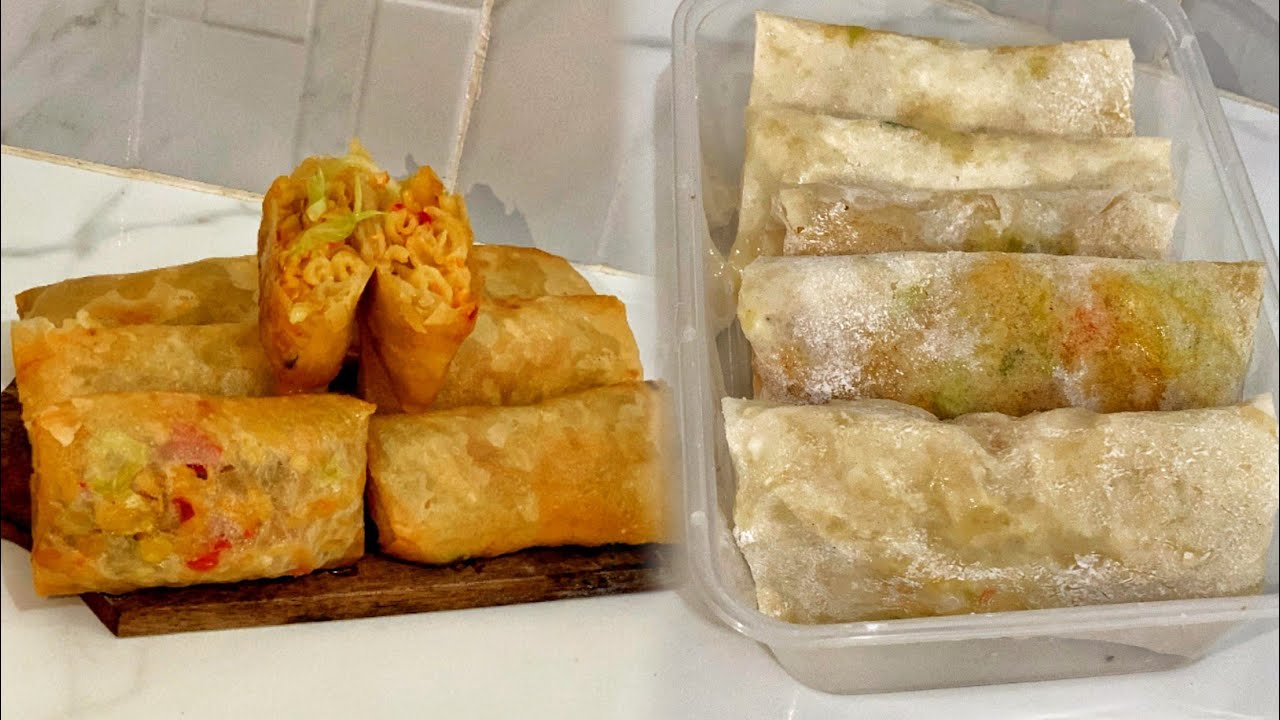 YANG SELALU LARIS MANIS ‼️ RESEP LUMPIA ISI MAKARONI PEDAS INI BIKIN ...