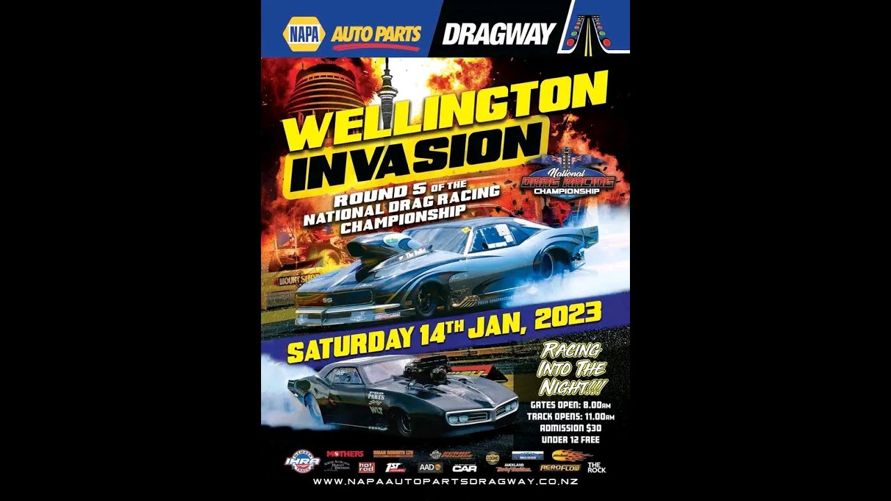 Drag racing : The Wellington Invasion Meremere. - YouTube