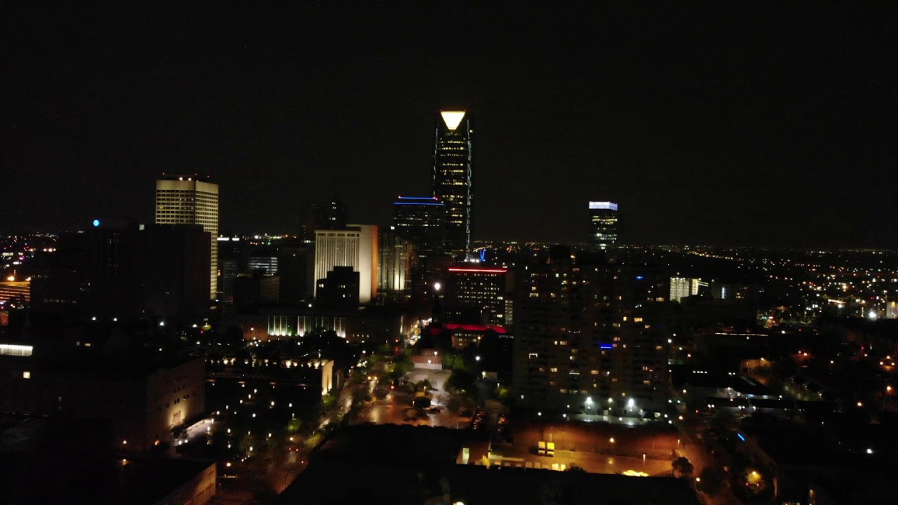 Oklahoma City Downtown Aerial view - YouTube