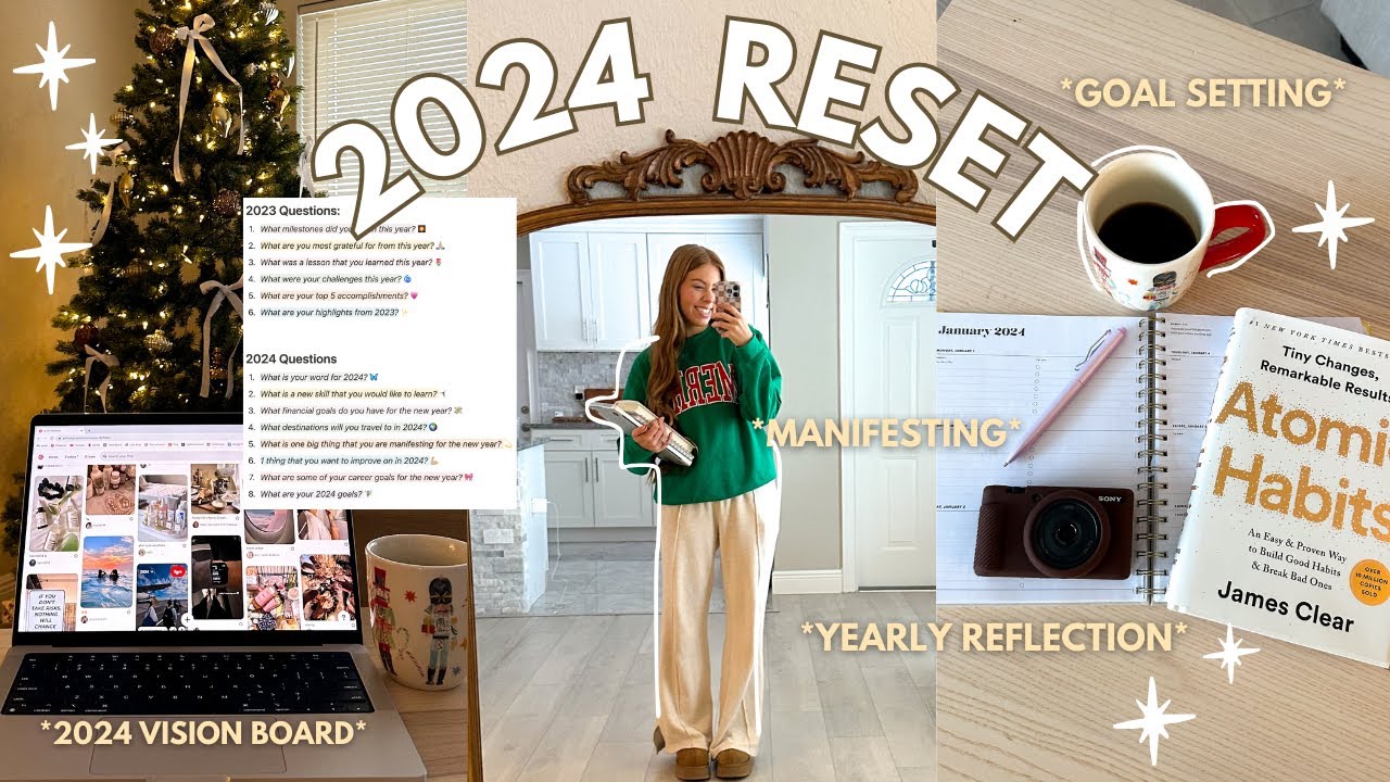 RESET FOR 2024 2024 vision board, manifesting, healthy habits, setting ...