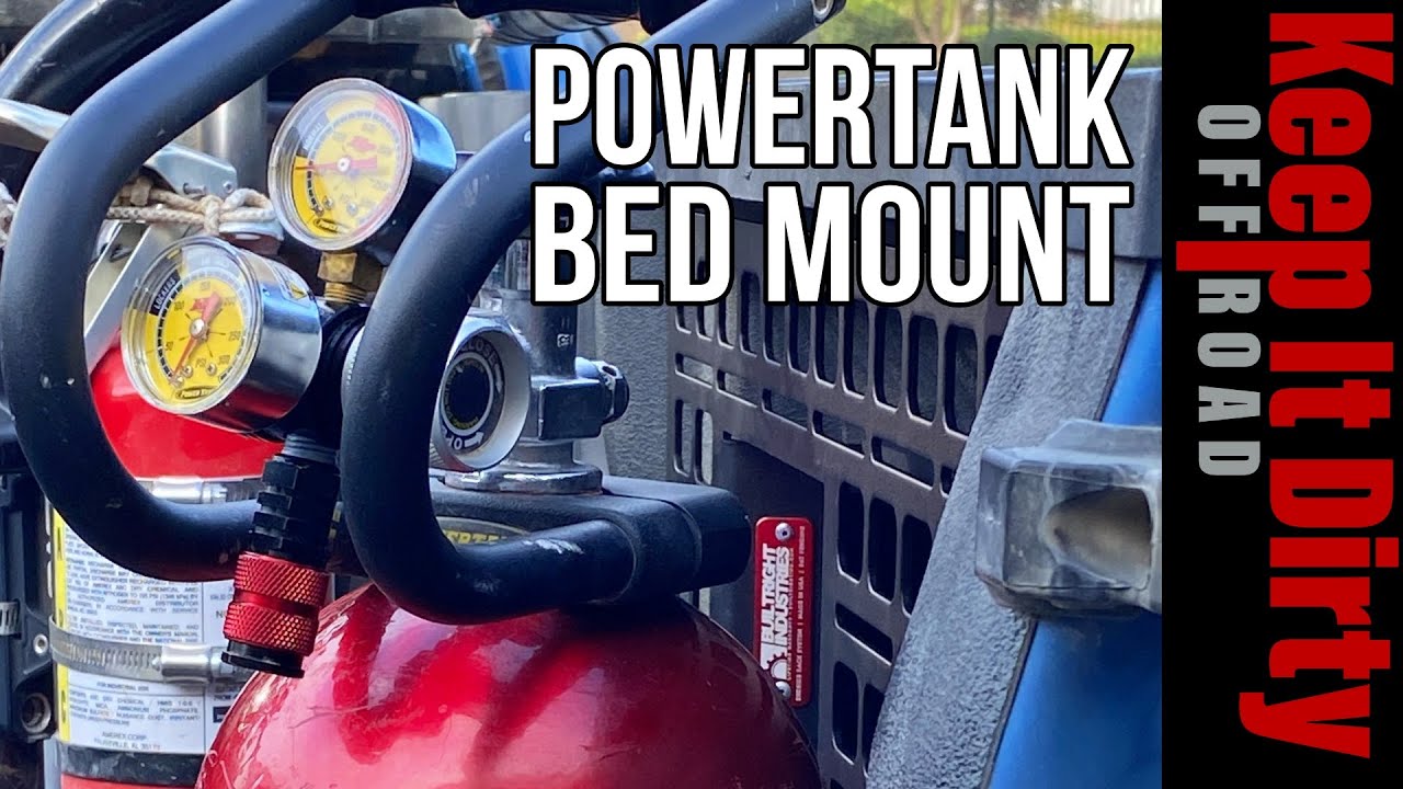 Power Tank (CO2) Bed Mount with BuiltRight Industries bedside rack ...