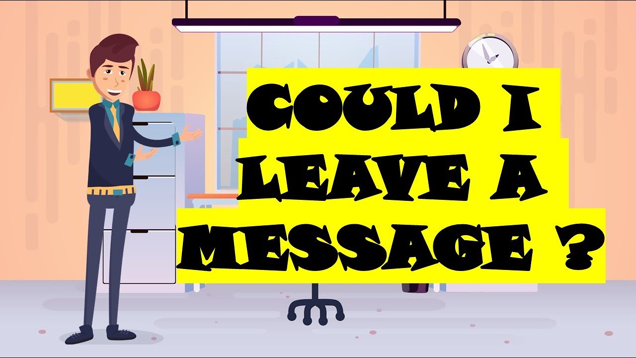Could I leave a message ? - English Conversation - YouTube