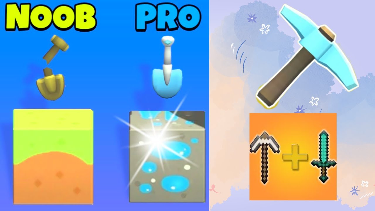 NOOB vs PRO - Merge Miners mod (unlim money) - YouTube