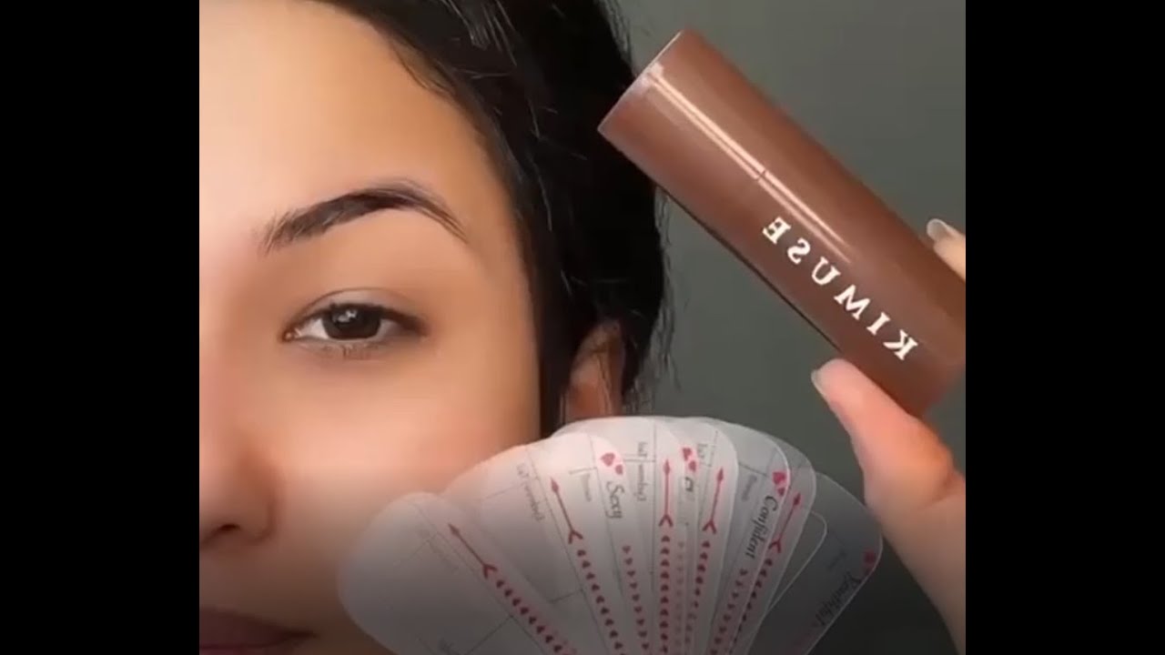 EYEBROW STAMP TUTORIAL | KIMUSE One Step Eyebrow Stamp Shaping Kit🤩🤩# ...