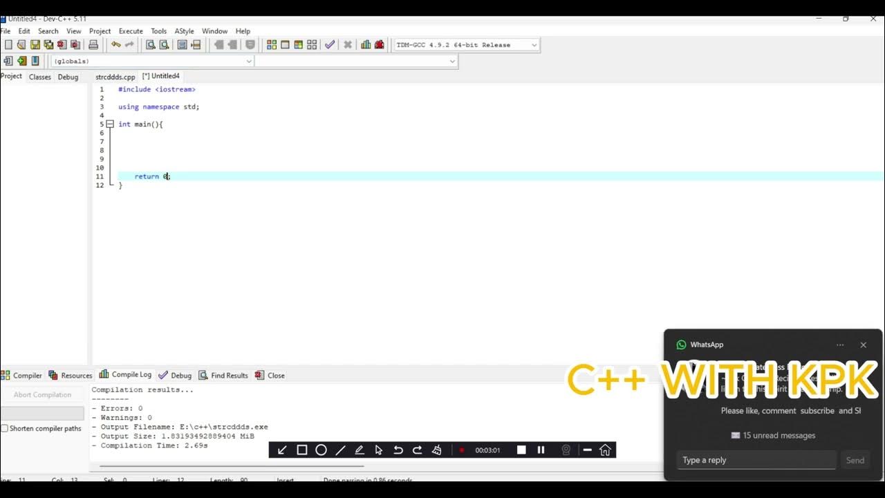 Programming with C ++ :The Structure/Anatomy of C++ - YouTube