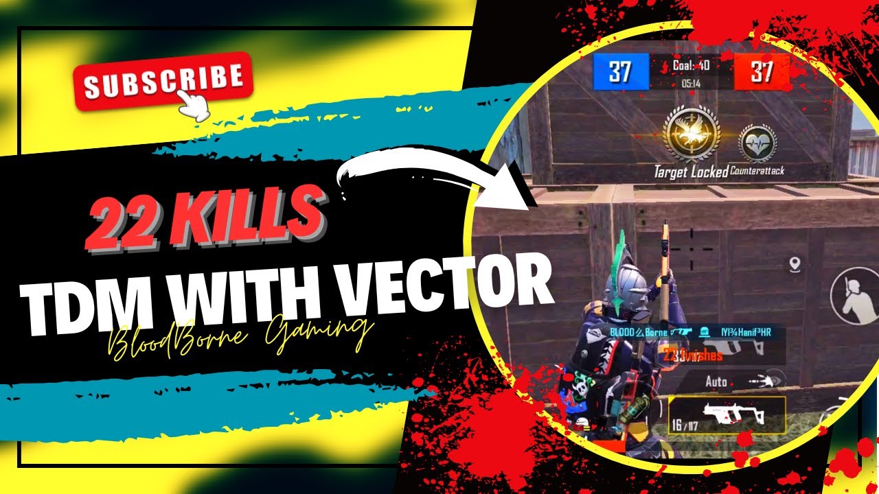 🔥 Insane BGMI TDM Gameplay! 22 Kills with Vector 🔥 Must Watch! #BGMI # ...