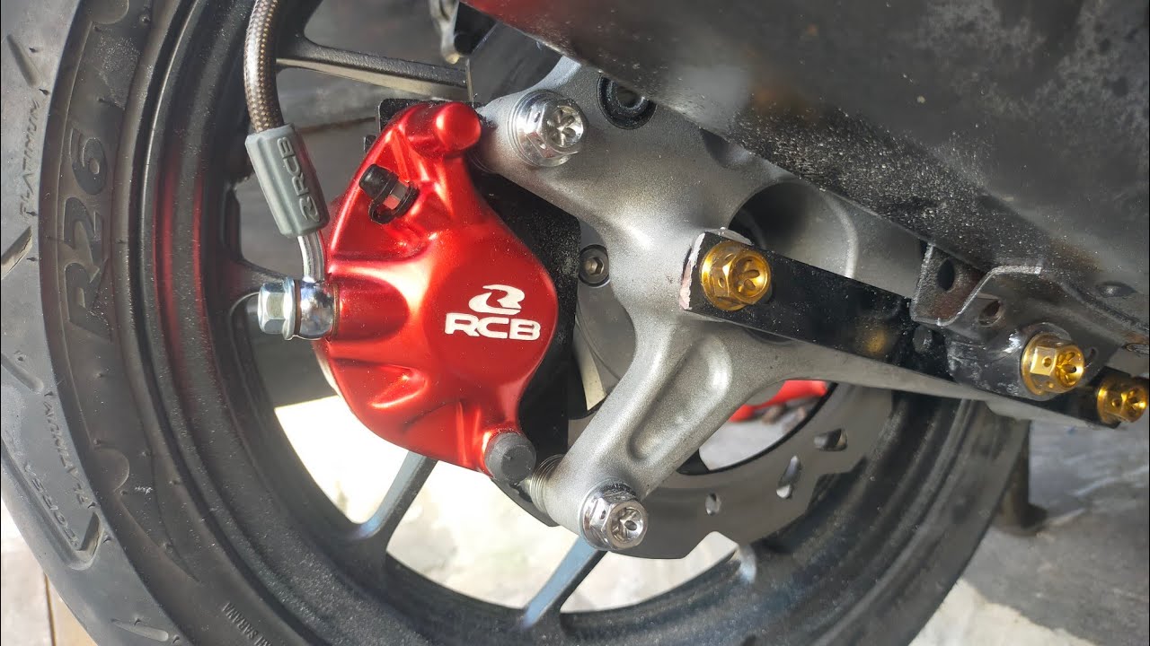 HONDA CLICK 125 DISC BRAKE CONVERSION PREVIEW - YouTube