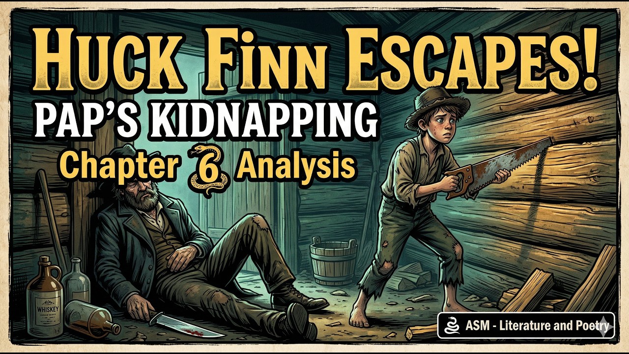 SUMMARY AND ANALYSIS Chapter 6 of Adventures of Huckleberry Finn - YouTube