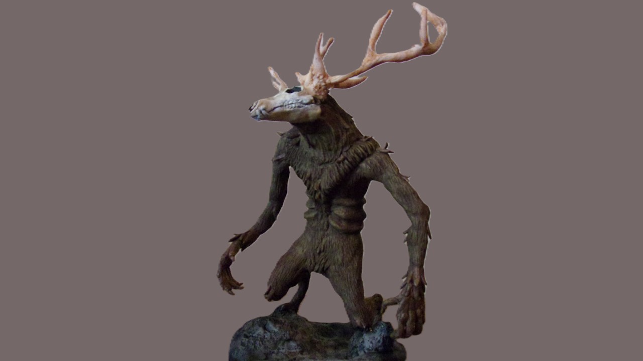 Sculpting a Wendigo with Clay - YouTube