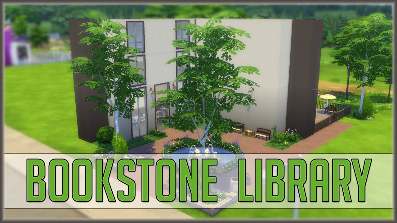 The Sims 4: Speed Build - Bookstone Library - YouTube