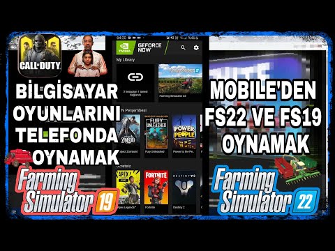 Farming Simulator 22'yi Telefonda Oynamak  Nvidia Geforce Now / fs 22 mobile indir  YENİ 2022