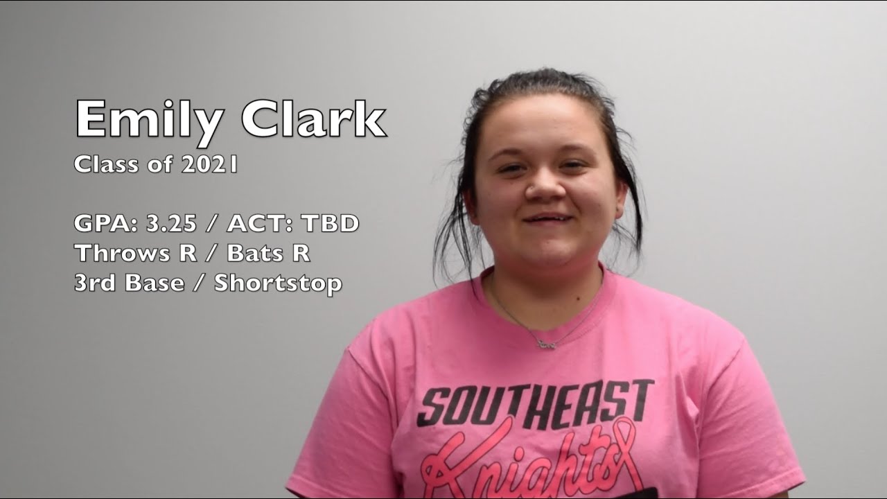 Emily Clark - Class of 2021 - 3B/SS - YouTube