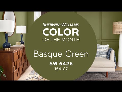 June 2022 Color of the Month: Basque Green - Sherwin-Williams - YouTube
