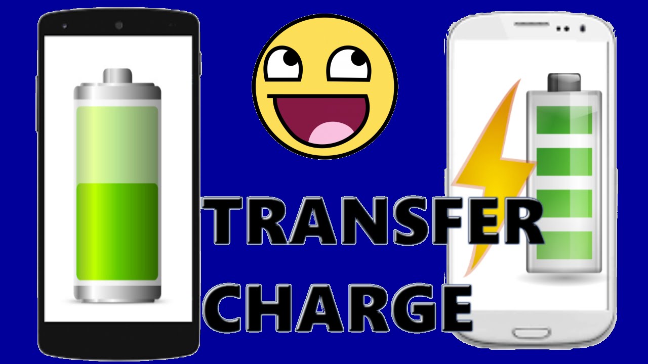 How to Transfer Charge from one android phone/tablet to other - YouTube