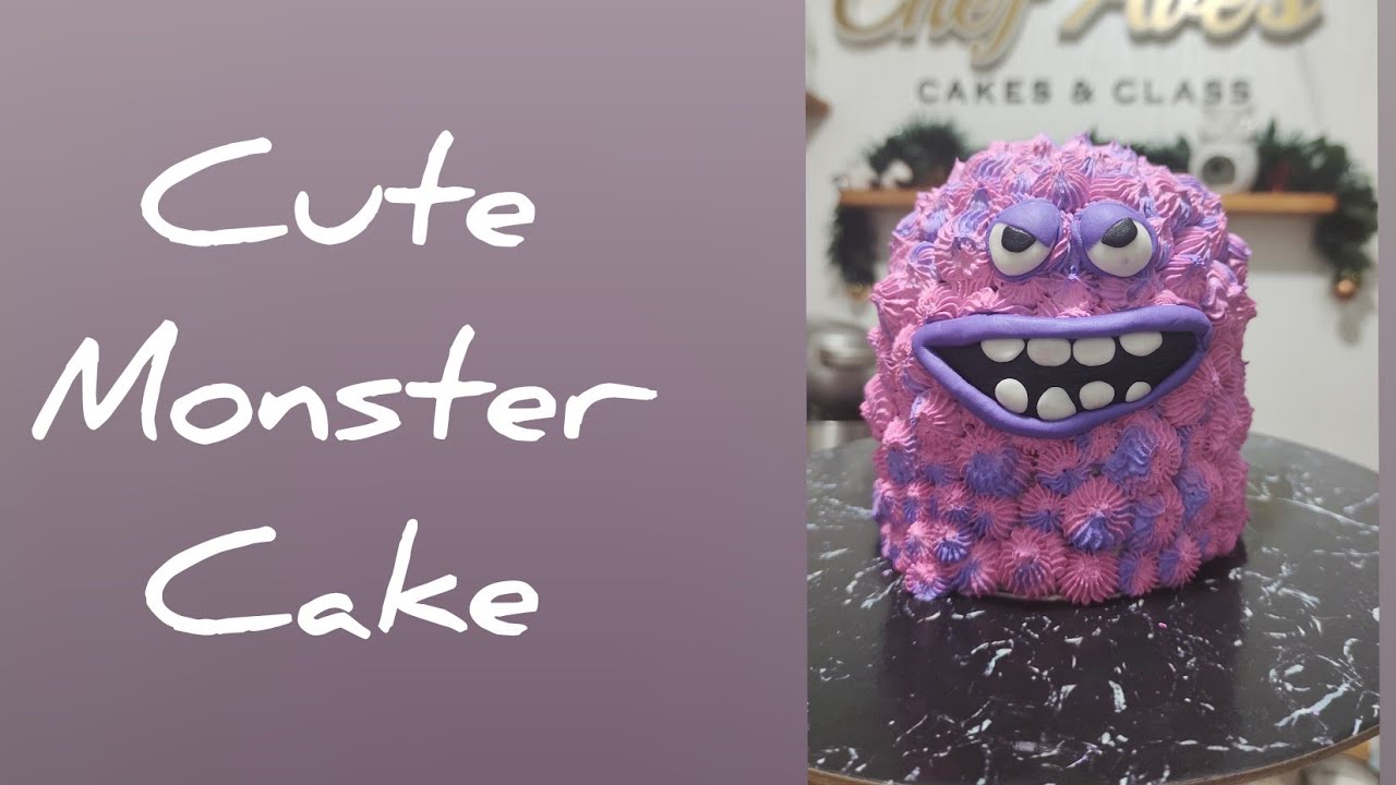 Cute Monster Cake - YouTube