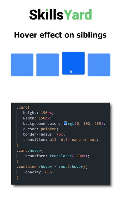 Css Hover Effect On Siblings Coding Webdesigntricks Webdevelopement Youtube