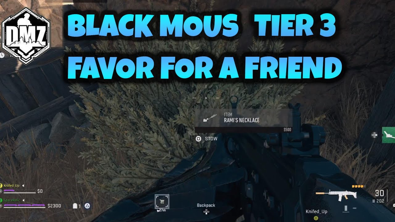 MW2 DMZ Black Mous Tier 3 Mission FAVOR FOR A FRIEND - YouTube
