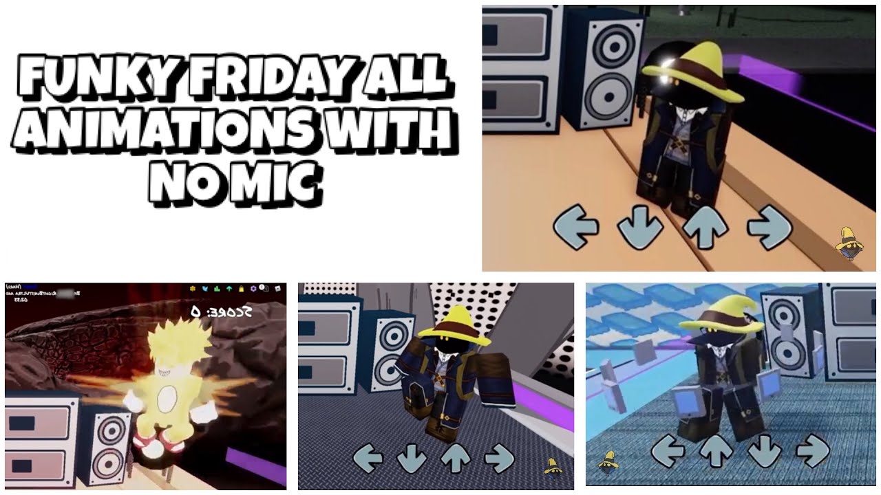 [UPDATED] FUNKY FRIDAY ALL ANIMATIONS WITH NO MIC | FUNKY FRIDAY ALL NO ...