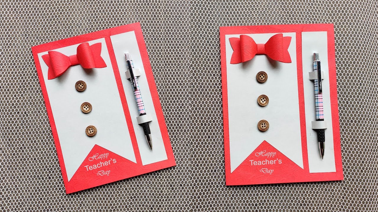 Diy Teachers Day Card Teachers Day Card Handmade Card For Happy