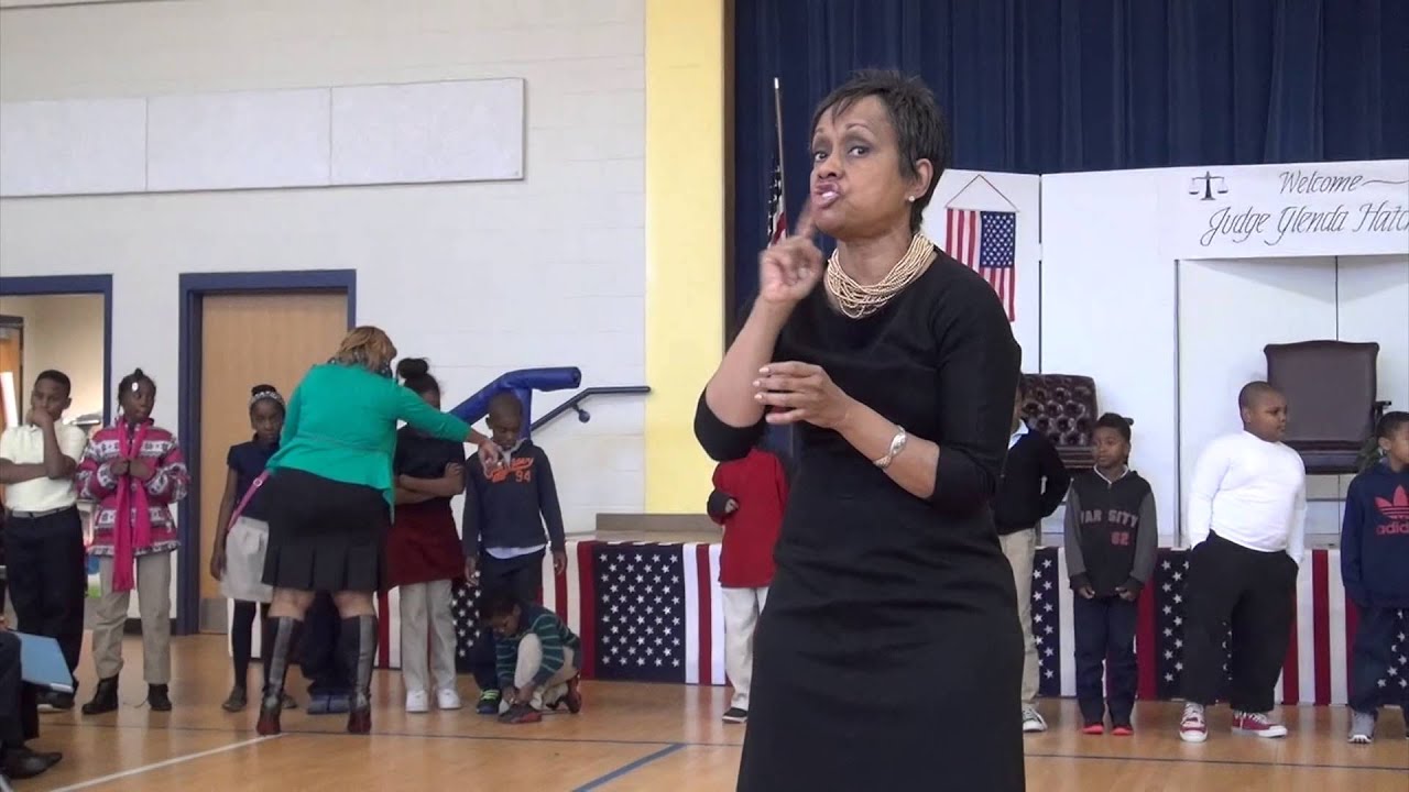 Student Council Induction Ceremony with Judge Hatchett - YouTube