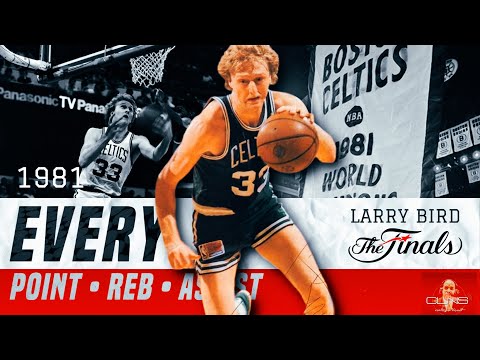 NBA Finals: Larry Bird EVERY PLAY for #Celtics #Rockets 1981