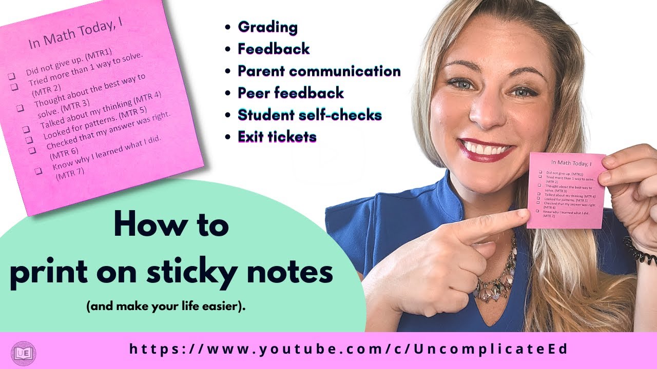 How To Print On Sticky Notes YouTube How To Print On Sticky Notes YouTube