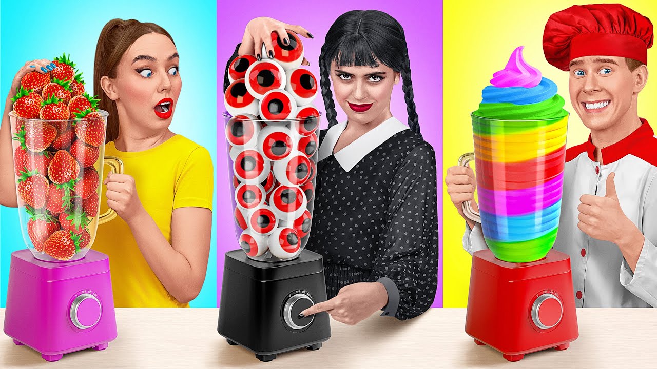 Wednesday बनाम दादी कुकिंग चैलेंज | आसान गुप्त हैक्स और गैजेट्स Multi ...