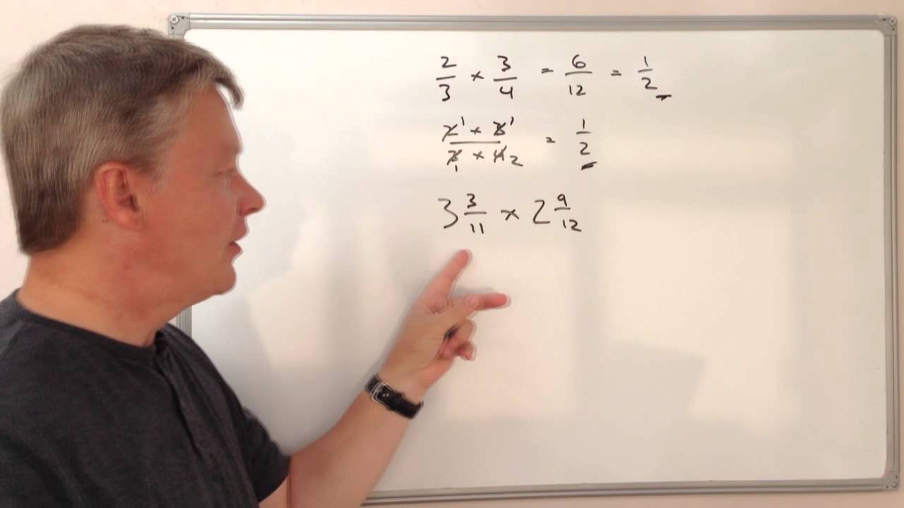 3 Minute Math - How To Multiply Fractions - YouTube