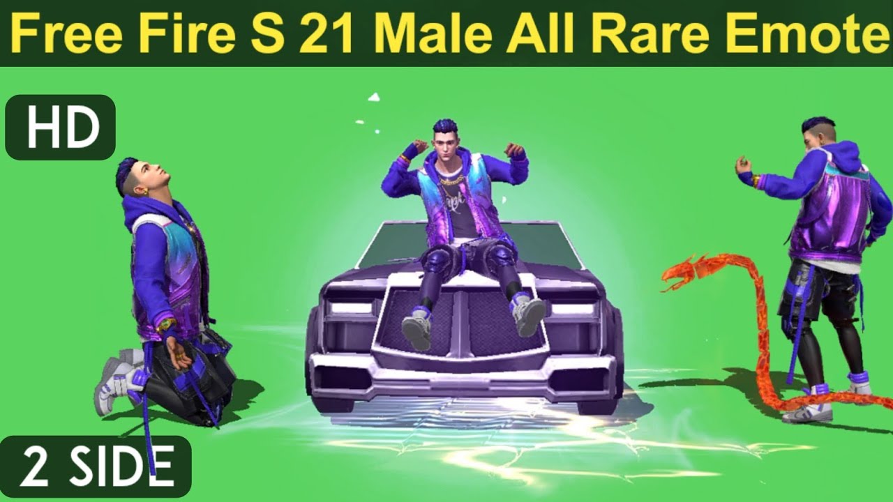 Free Fire Session 21 Green screen Emote | FF Green Screen video ...