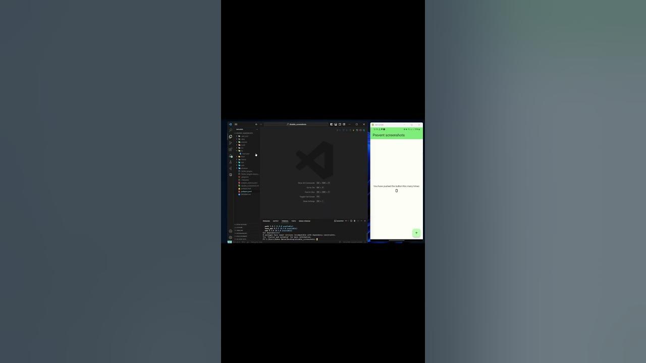 Prevent Screenshots and Screen Recordings - Flutter Tutorial #flutter #shorts - YouTube