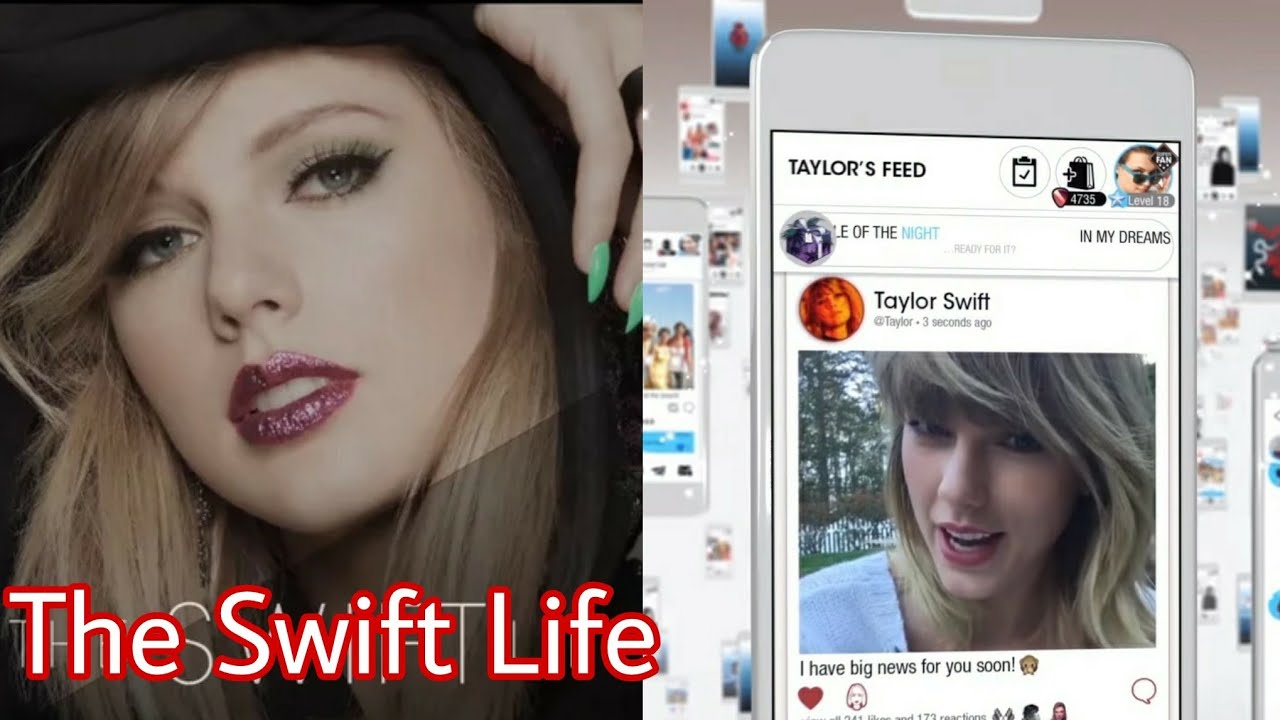 Taylor swift Debuts 'The Swift Life' Social Media app for Fans - YouTube