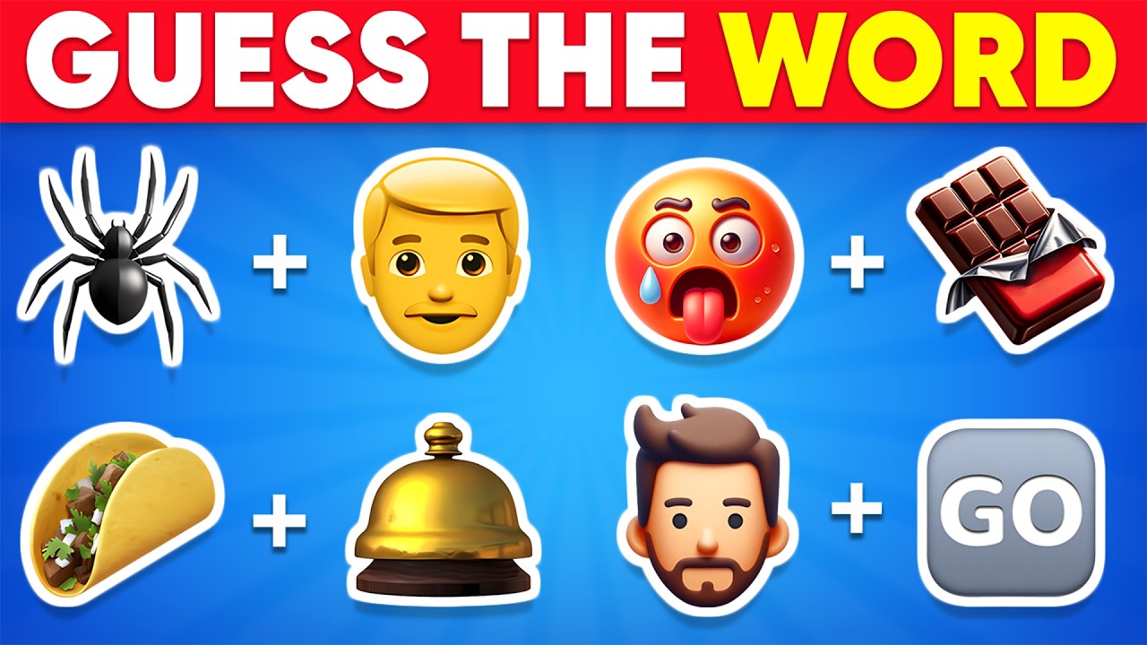 Guess The Word By Emoji 🤔 Ultimate Emoji Quiz | 80 Emoji Challenges ...