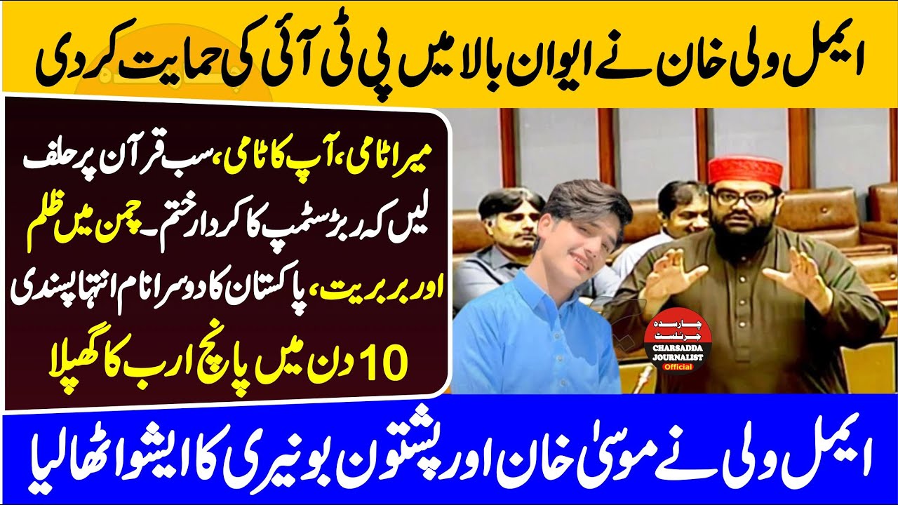 Aimal Wali Khan Sensational Speech at Senate Of Pakistan Session 11 ...